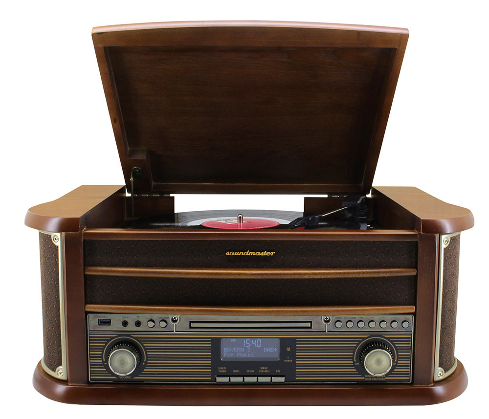 Nostalgische complete platenspeler - audiovisueel - woonkamer - WONEN.nl