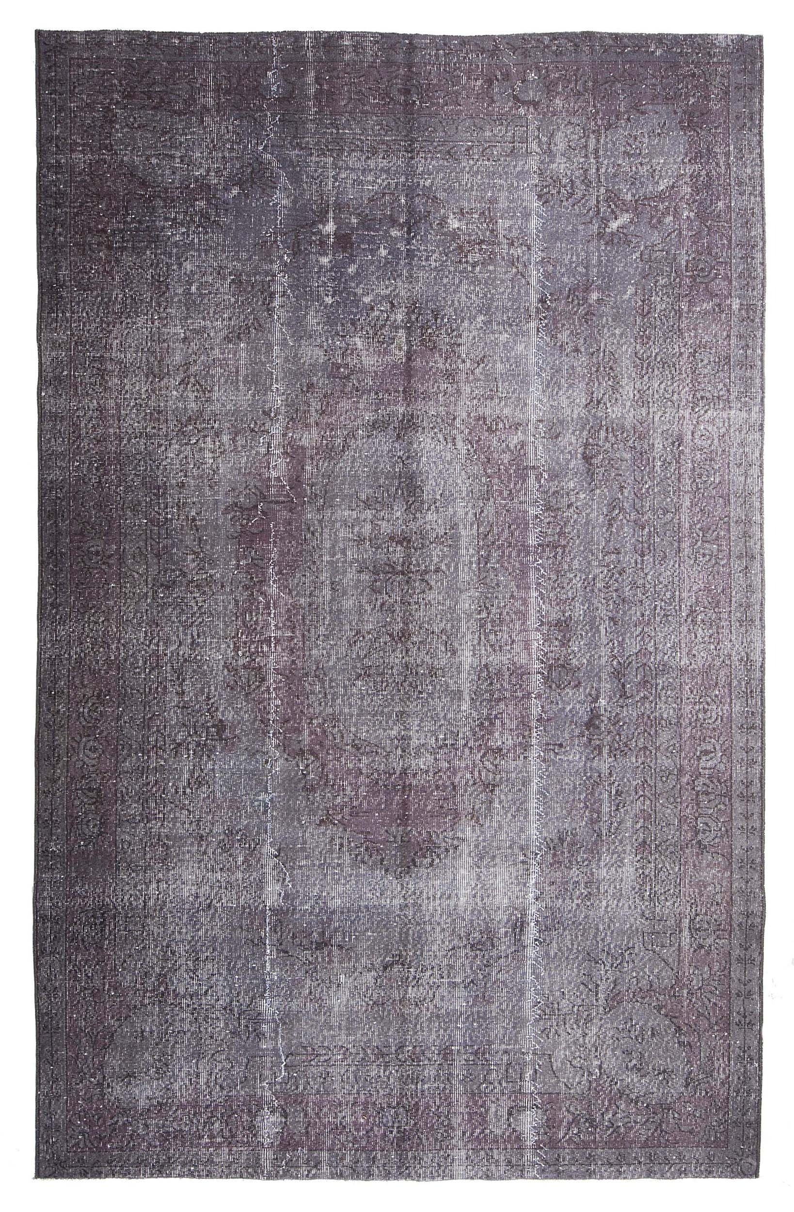 Vintage recoloured rug kleur grijs (200x310cm)