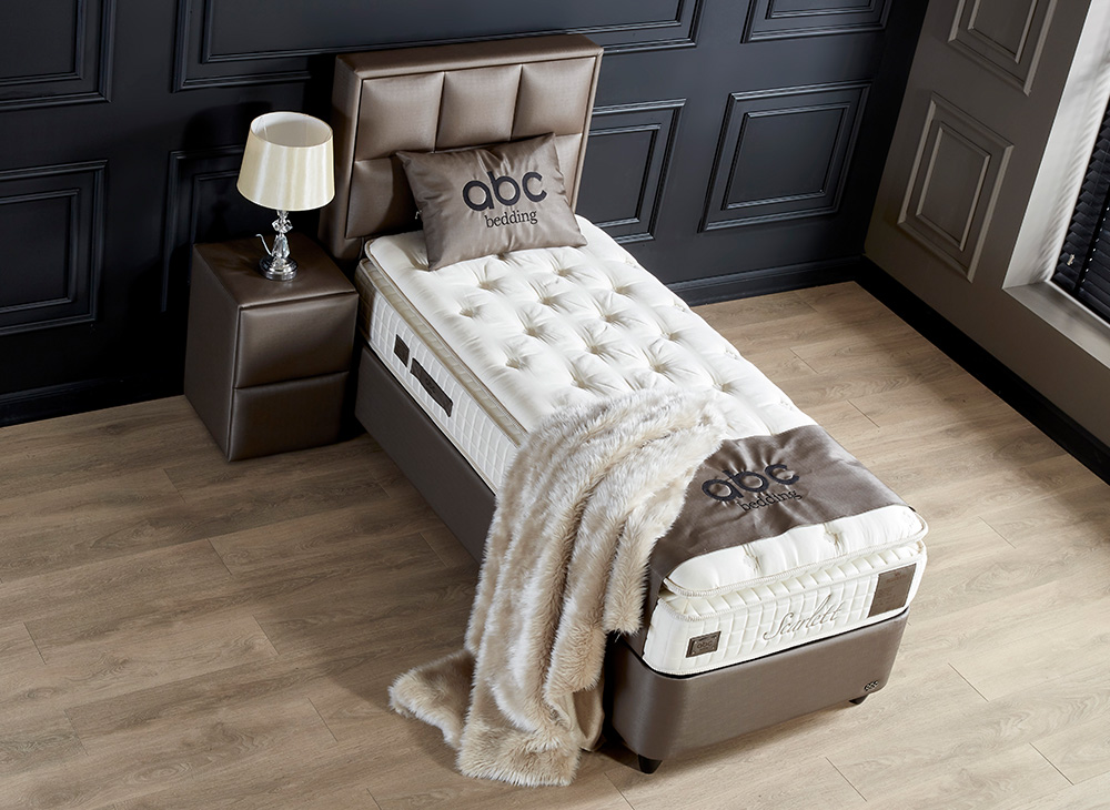 Opberg boxspring Scarlet bruin 90x200 - boxspring - slaapkamer - WONEN.nl